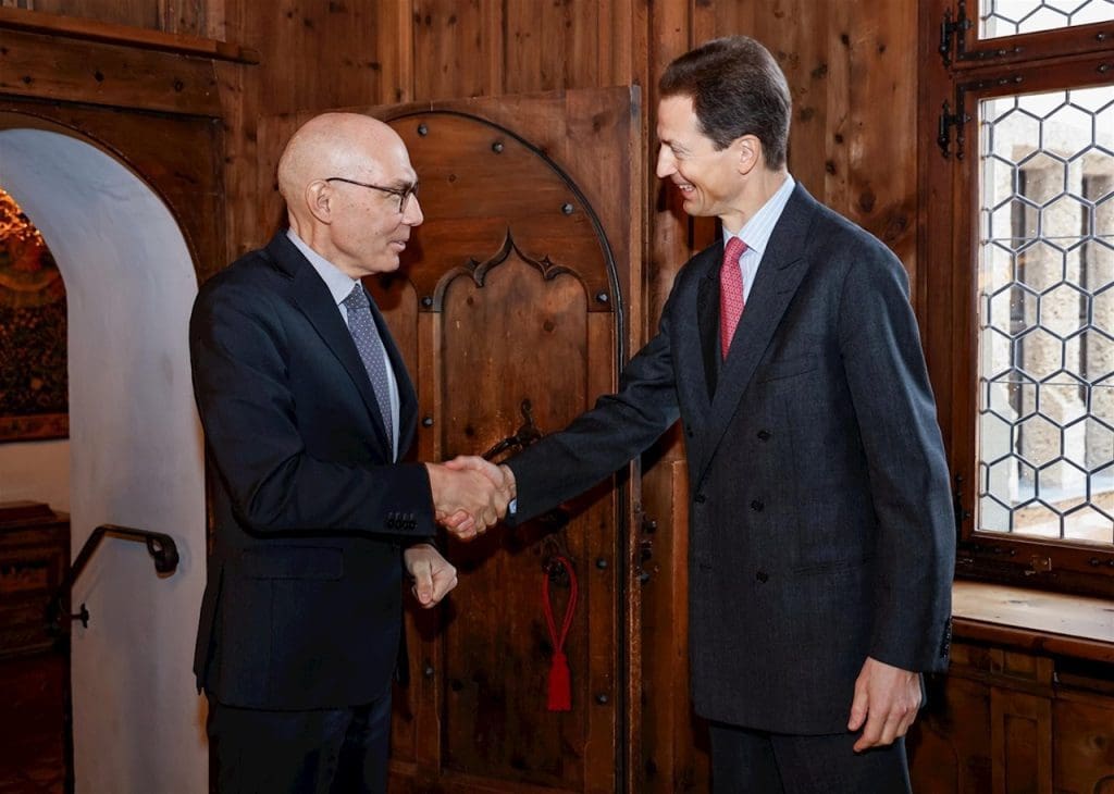 Hereditary Prince Alois of Liechtenstein welcomes UN High Commissioner ...